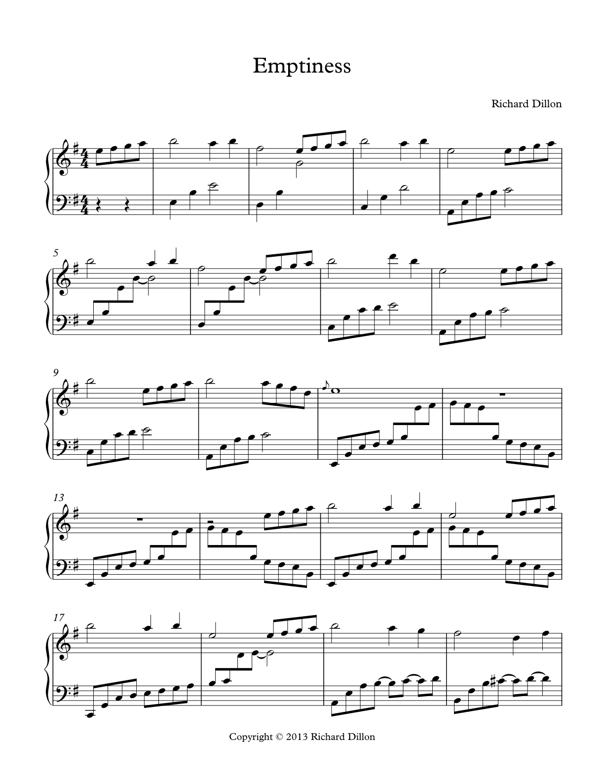 Richard Dillon's Store | PDF Sheet Music